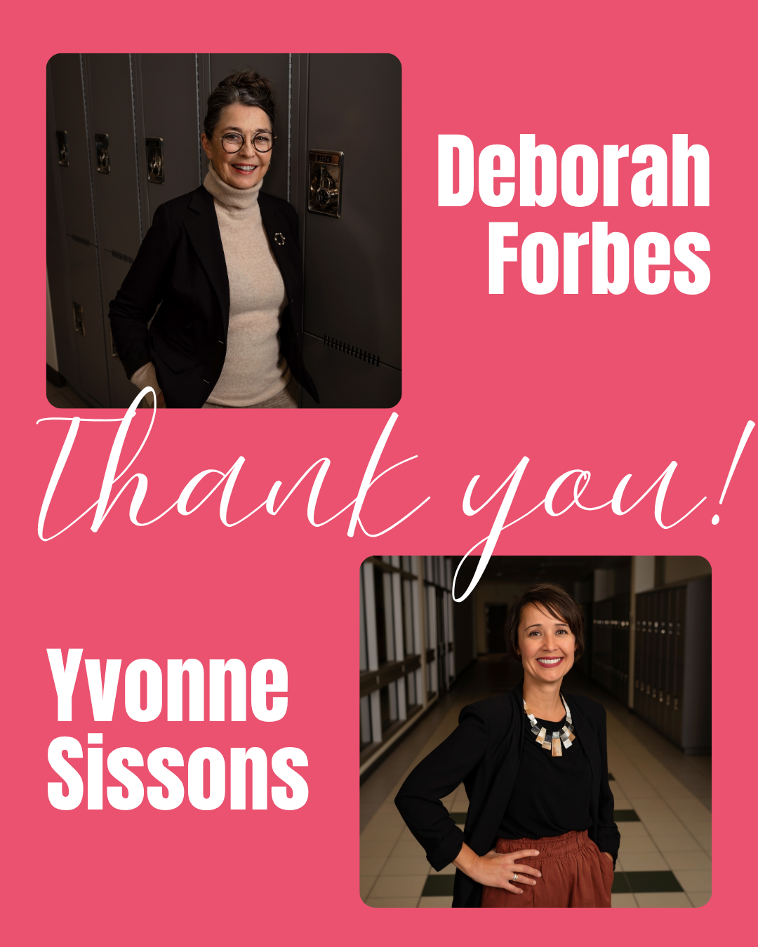 Farewell to Trustees Sissons and Forbes - Alexandra Middle School